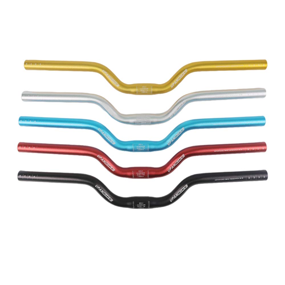 UPANBIKE Bike Riser Handlebar Aluminum Alloy 25.4mm 52cm for Fixed Gear Bike Road Bicycle(Silver)
