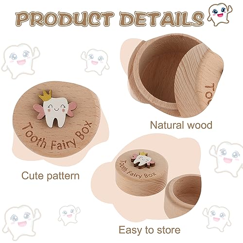 Snapklik.com : Tooth Fairy Box 3D Carved Wooden Cute Tooth Box Lost ...