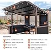 Amazon.com: BLACKSTONE 6000 10’ x 10’ Bar and Grill Pavilion with Open ...