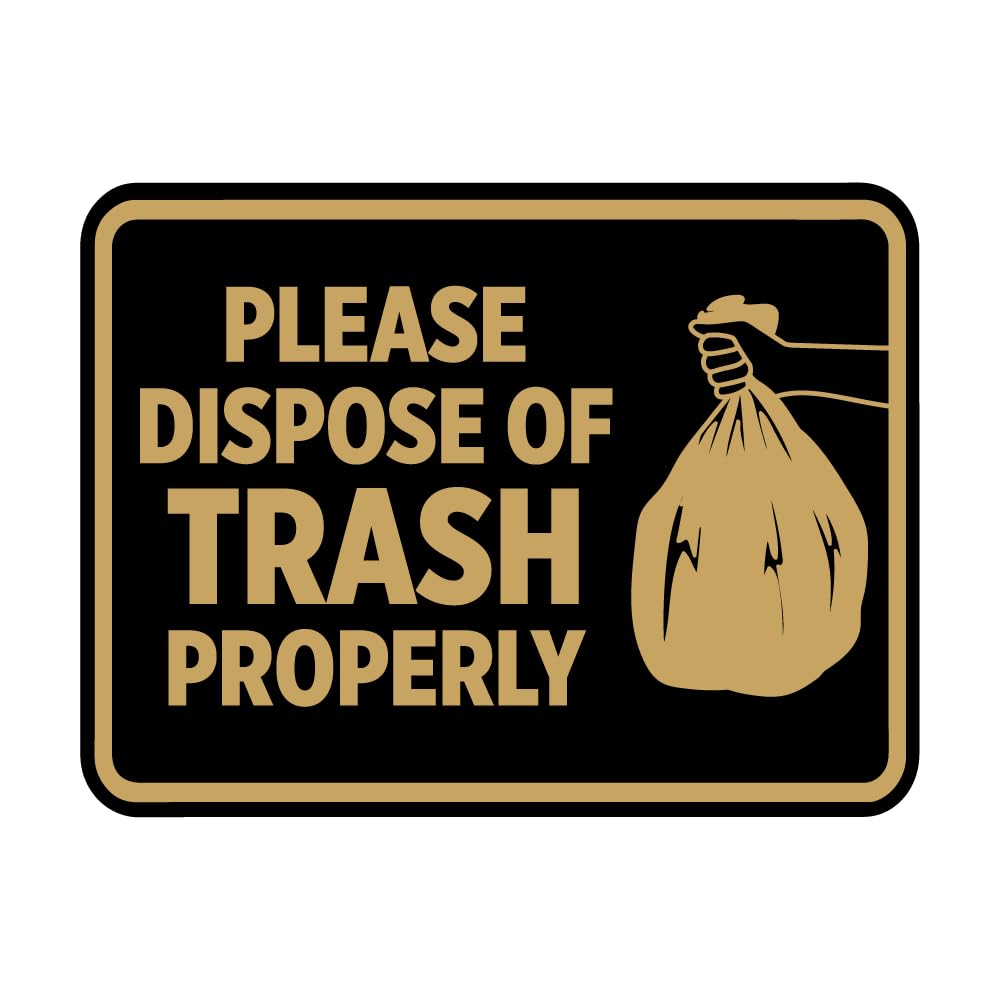 Properly Dispose Of Waste Sign Recycling Posters Signs For Recycle