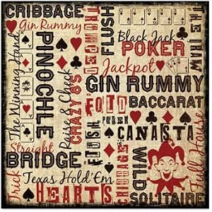 Amazon.com: Card Party Play Cards 12 x 12 Scrapbook Paper