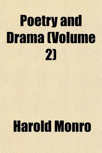 『Poetry and Drama』｜感想・レビュー - 読書メーター