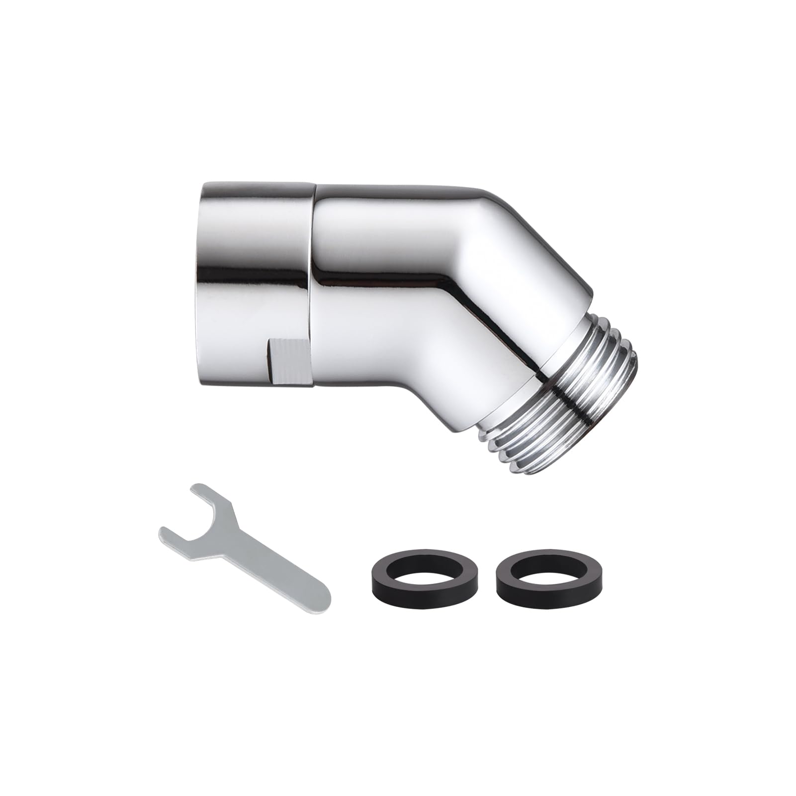 Walkinginrain 135 degrees Shower Head Elbow Adapter, Shower Arm Elbow ...