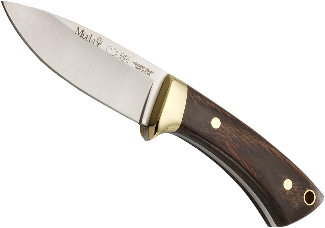 MUELA Col-7M 2-3/4" Fixed Blade Hunting Knife with Leather Sheath ...