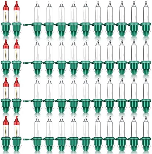 Retisee 248 Pcs Christmas Replacement Clear Bulbs Christmas Mini Clear ...