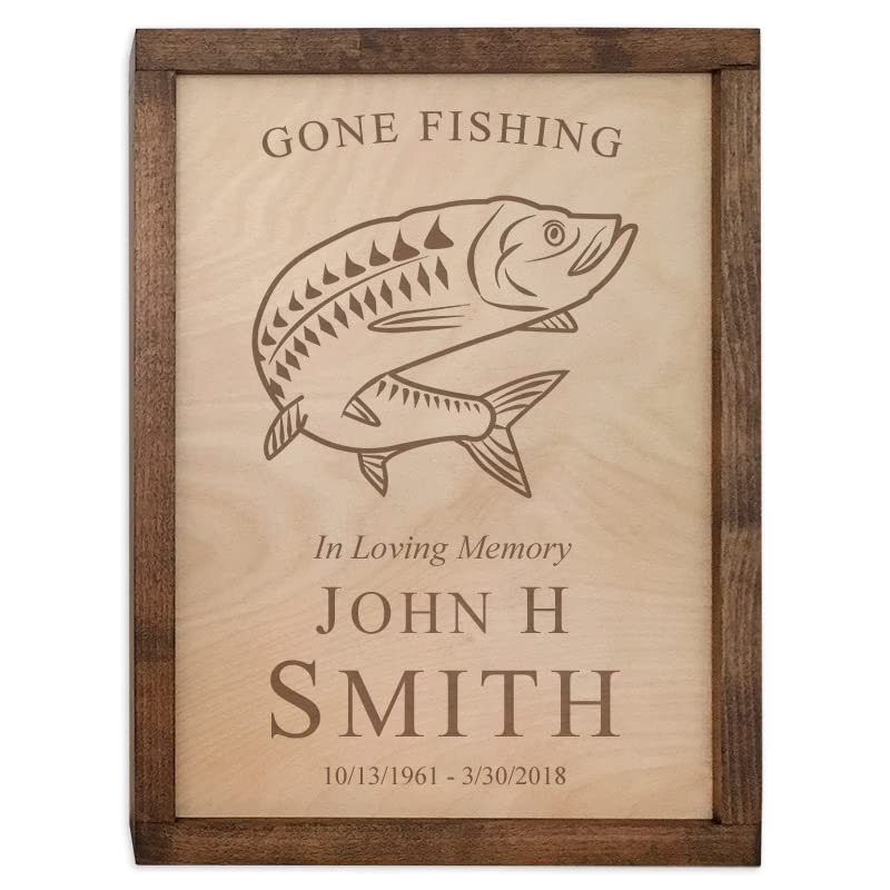 Amazon.com: Fish Wall Mounted Personalized Laser Engraved Wood ...