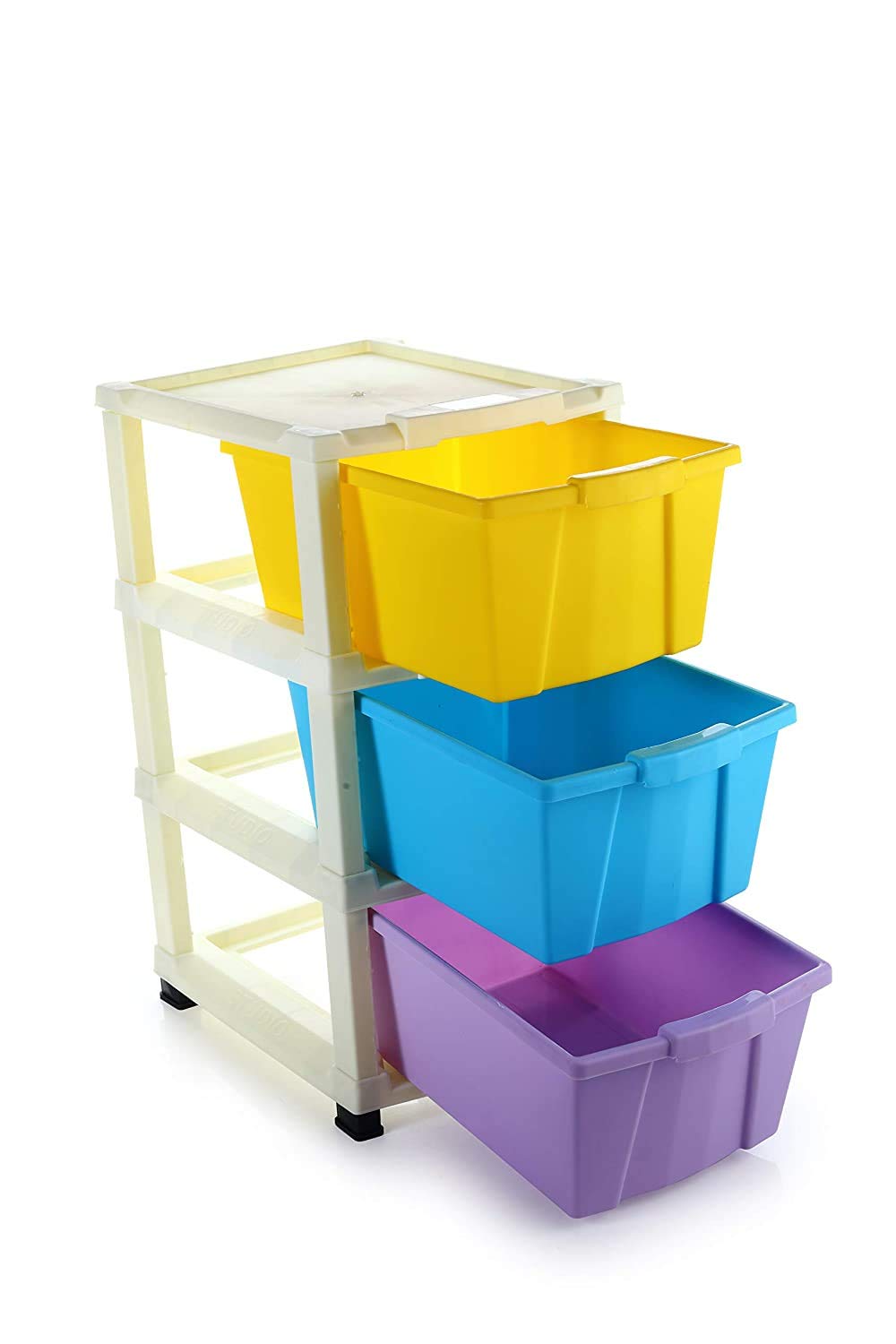 Aryon 3 Layer Plastic Modular Drawer System For Home Office ...