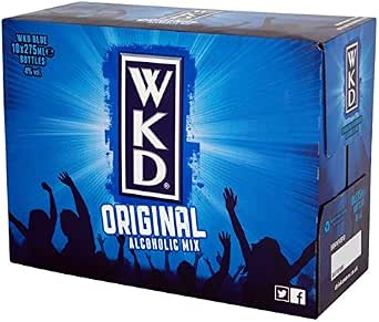WKD Blue Vodka Drink (10 x 275ml Bottles) : Amazon.co.uk: Grocery
