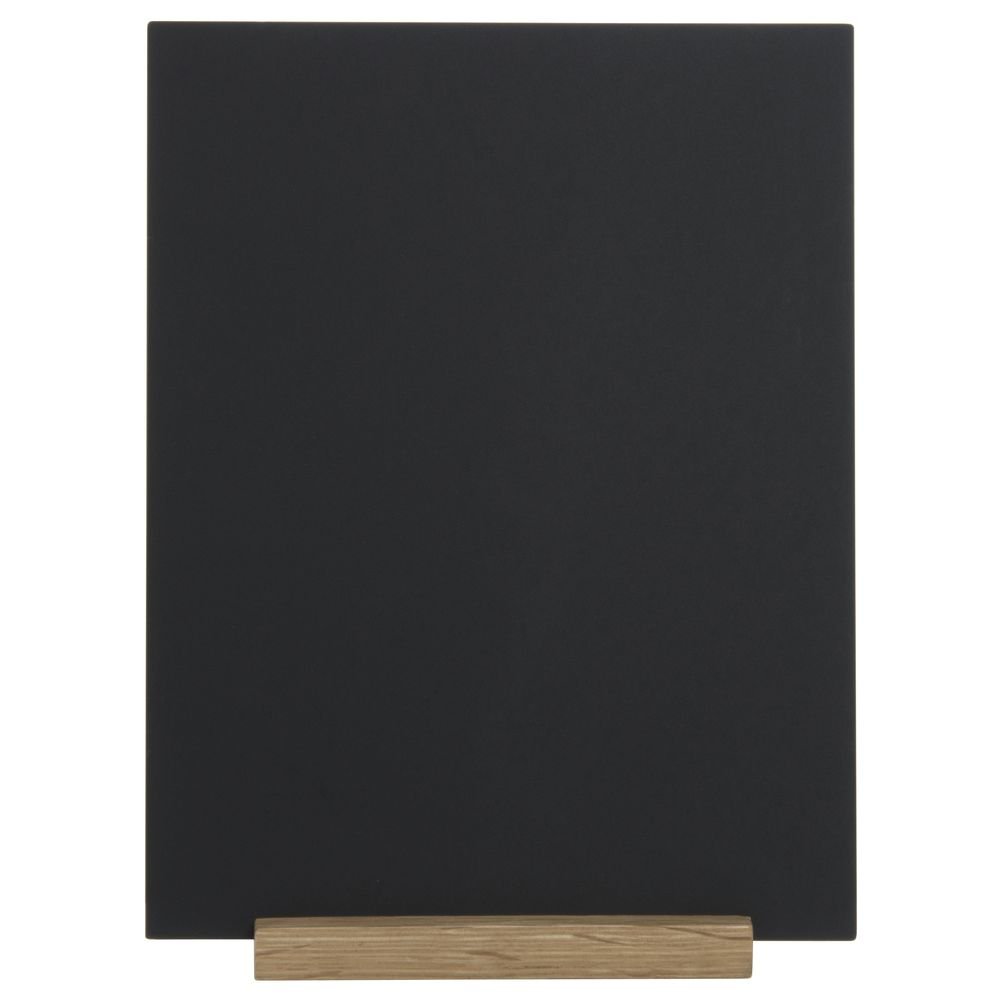 Amazon.com: HUBERT Chalkboard Sign with Wooden Base Matte Black - 8 1/2 ...