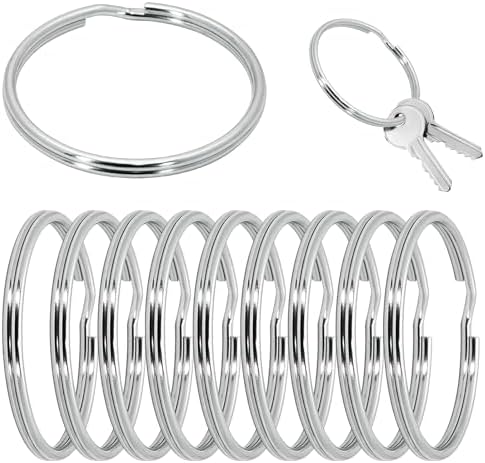 Amazon.com: 2 Inch (50MM) Large Key Rings (10 Pack) – Heavy Duty Split ...