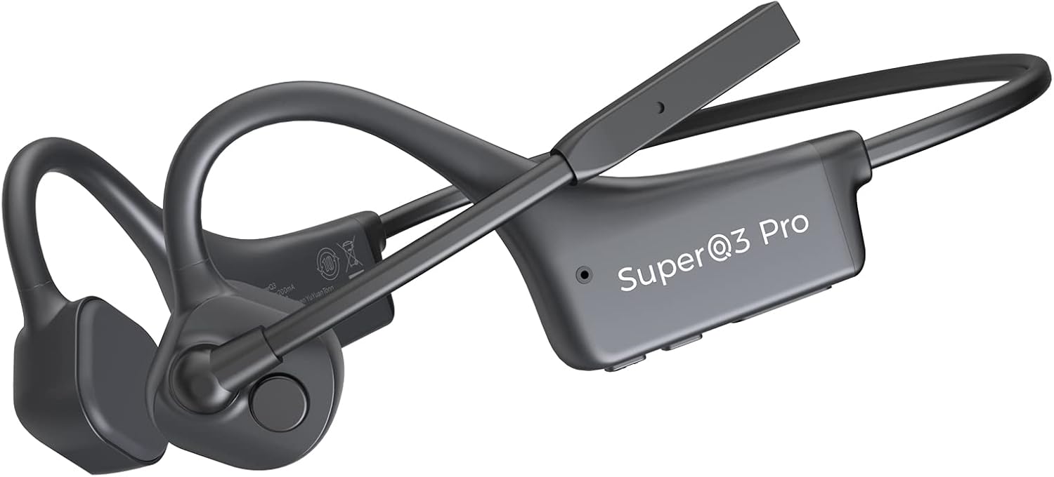 Amazon.com: Bone Conduction Headphones with Mic, Open Ear Bluetooth ...