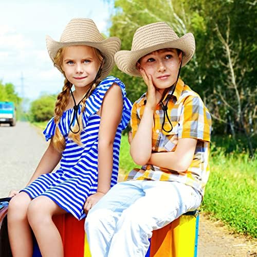 Amazon.com: Unittype 48 Pcs Kids Cowboy Hat Bulk Western Party Straw ...