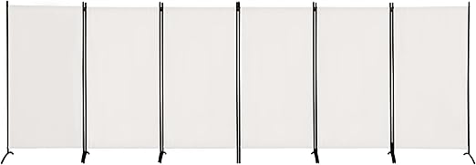 Amazon.com - Room Divider-6 Panels White Folding Privacy Screens ...