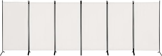 Amazon.com - Room Divider-6 Panels White Folding Privacy Screens ...