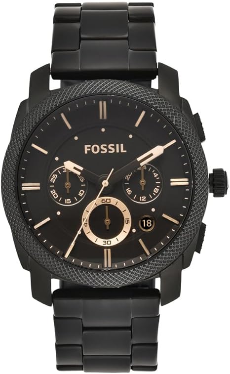 Amazon.com: Fossil Men's Machine Quartz Stainless Steel Chronograph ...