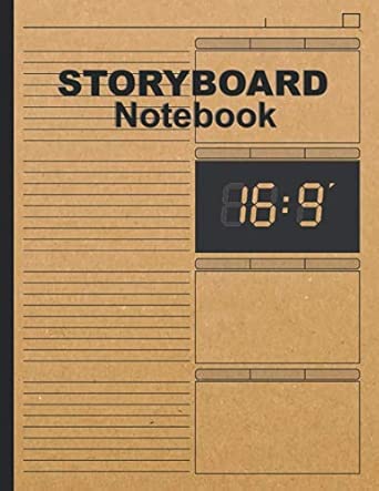 Storyboard Notebook: Blank Storybook Sketchbook | 16:9 Thumbnail ...