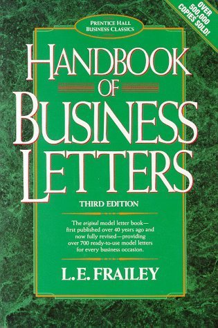 Handbook of Business Letters (Prentice Hall Business Classics ...