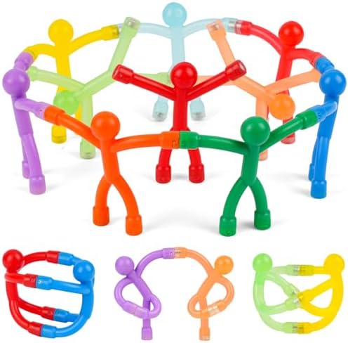 AUAUY Man Magnetic Toys, 10 Pcs Fridge Magnets, Colorful Flexible ...