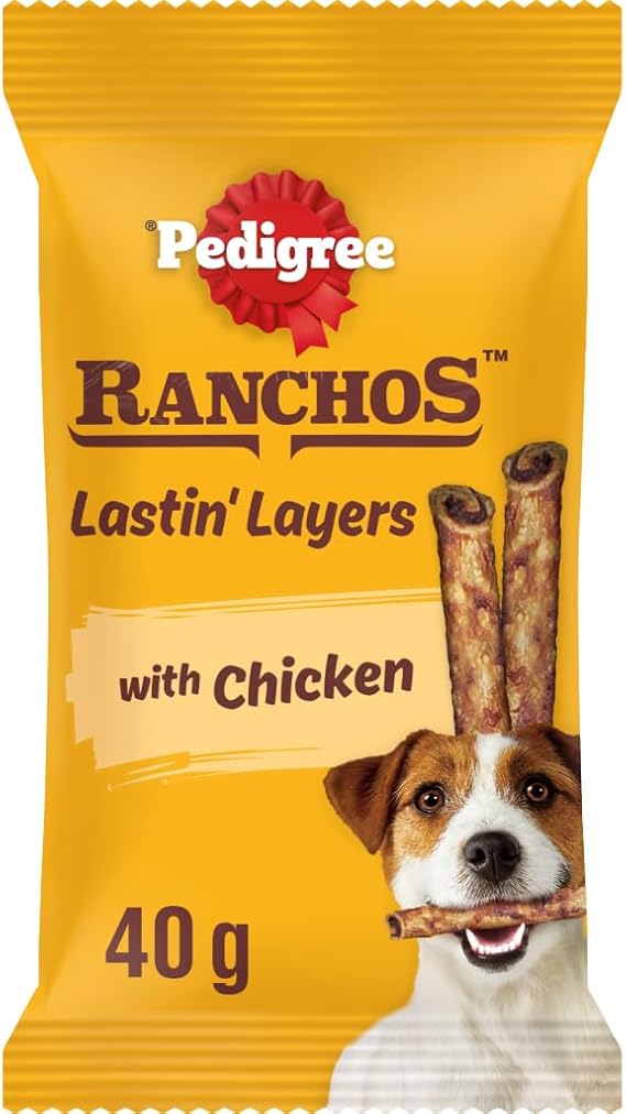 Pedigree Ranchos Lastin' Layers Dog Chew Treat Chicken 40g : Amazon.co ...