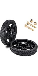 Amazon.com: 14 Inch Lawn Mower Wheels (2-pack) Fits Most Standard push ...