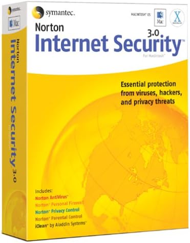 Amazon.com: Norton Internet Security Mac 3.0 [AntiVirus, Firewall ...