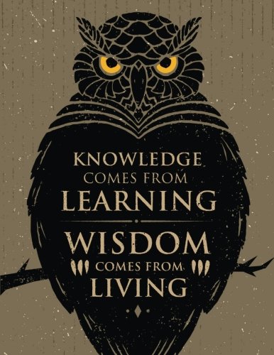 Knowledge Comes From Learning, Wisdom Comes From Living: 100 Pages ...