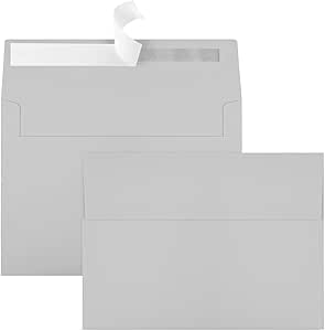Amazon.com : 50 Packs 5x7 Dark Gray Envelope, Gray Envelopes 5x7, Dark ...