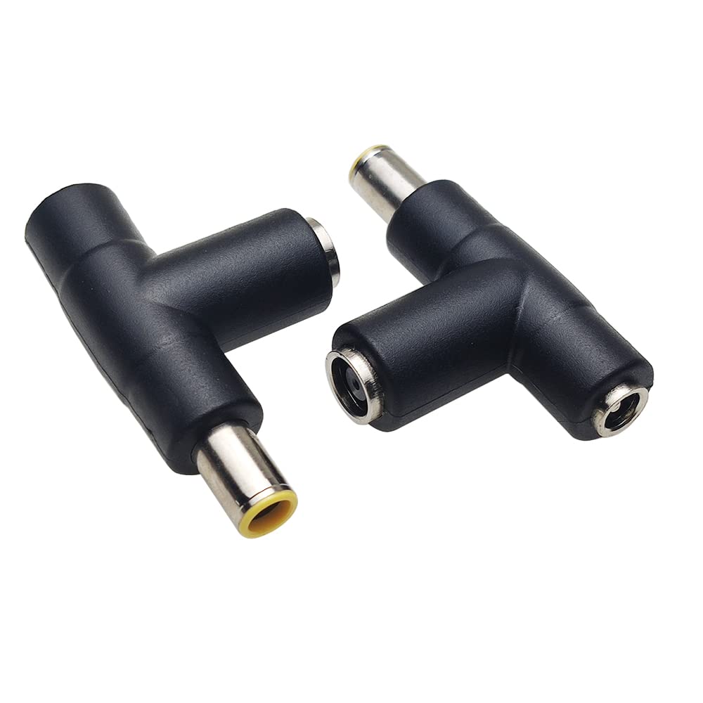 Amazon.com: JINKAIMING DC 8mm Power Adapter 90 Degree Angle Y Splitter ...