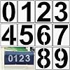 Gjinxi 10pcs Reusable Plastic Number Stencils Set, 4 Inch Craft ...