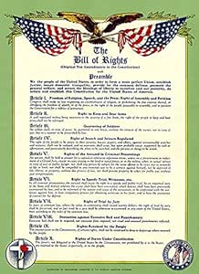 Amazon.com: Bill of Rights - Original Ten Amendments Constitution with ...