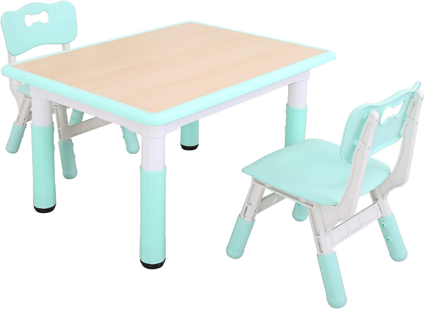 Amazon.com: DOREROOM Kids Table and Chair Set, Plastic Children ...