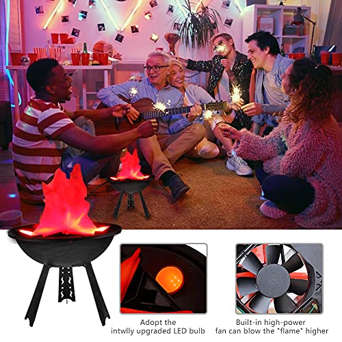 Snapklik.com : 3D LED Fake Fire Flames Effect Light, 110V Electric Fake ...