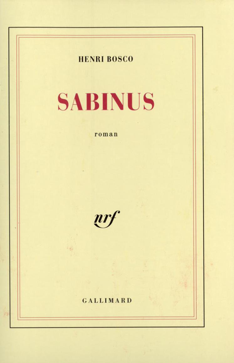 Sabinus: Bosco, Henri: 9782070208715: Amazon.com: Books
