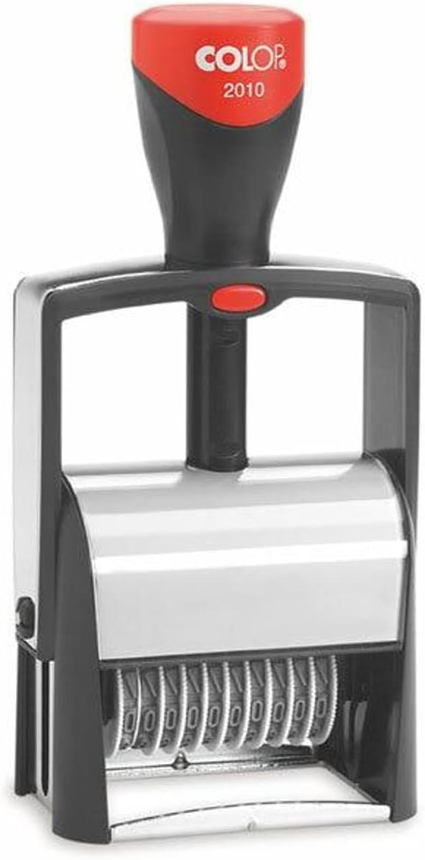 COLOP 2010 Numbering Stamp | 106384 | 5mm 10 Band Heavy Duty Self ...