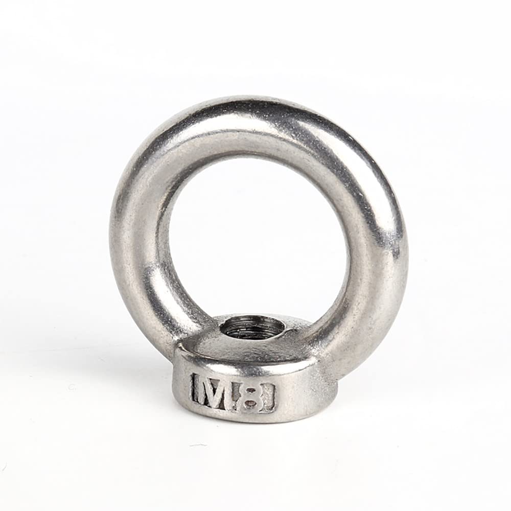 10pcs M8 Ring Lifting Eye Nuts Female Threaded Nut Fastener 304 ...