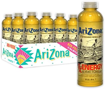 Amazon.com : Arizona Tea RX Energy Herbal Tonic, 23 Ounce Cans (Pack of ...