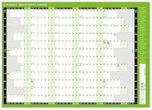 Q-Connect Academic Planner Mounted 2024-25 : Amazon.co.uk: Stationery ...