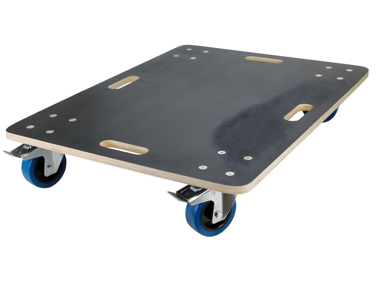 ECD Germany Transportroller mit 2x Feststellbremse 60 x 80 cm bis 800kg ...