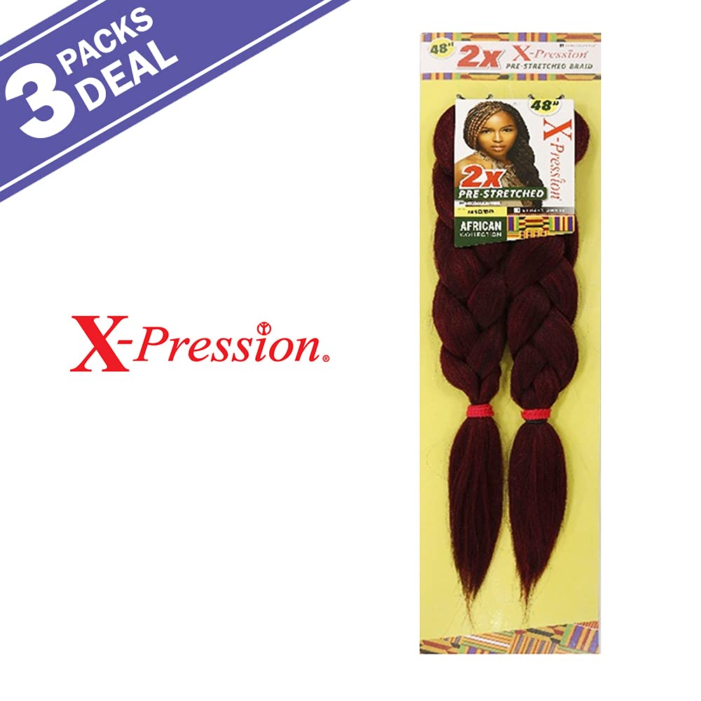 Snapklik.com : XPRESSION Sensationnel Synthetic Hair Braids 2X Pre ...
