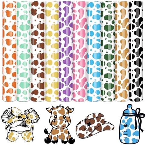 Amazon.com: Tintnut Cow Print HTV Vinyl - 10 Sheets 10 x 12 Inch ...
