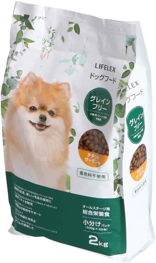 Amazon.co.jp: コーナン オリジナル LIFELEX ドッグフード グレインフリー チキン&サーモン味 2kg KTS12-3940 : ペット用品