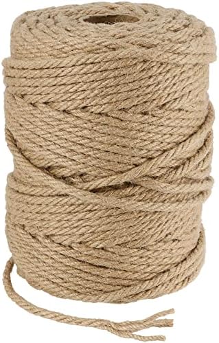 Jute Twine, Natural Jute Rope, 6 mm x 50 m Hemp Rope Garden Rope for ...