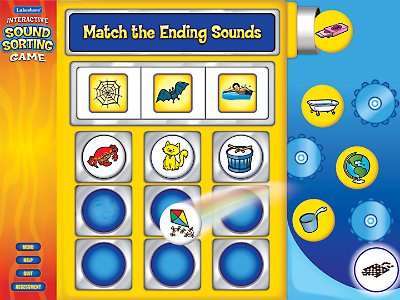 Amazon.com: Lakeshore Ending Sounds Interactive Smartboard Games ...