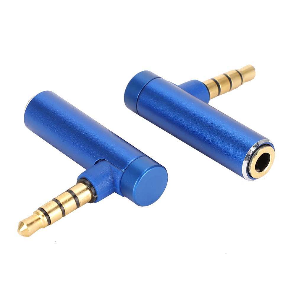 3.5mm 90 Degree Audio Adapter, Right Angle Adapter Connector Plug Male ...