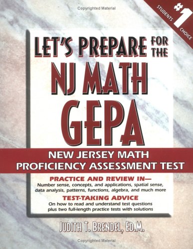 Amazon.com: Let's Prepare for the NJ Math GEPA: 9780764130977: Brendel ...