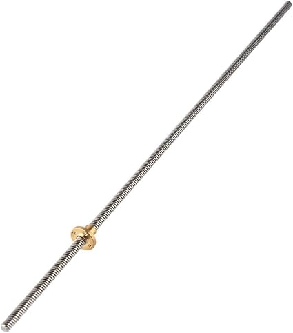 Pokerty Gewindestange, T8 8mm Trapezgewindespindel aus Edelstahl mit Gewindestange und ...