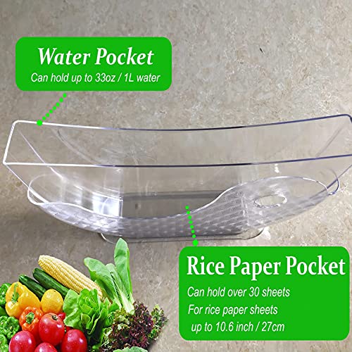 Snapklik.com : Rice Paper Water Bowl Dipper Spring Roll Water Bowl Rice ...