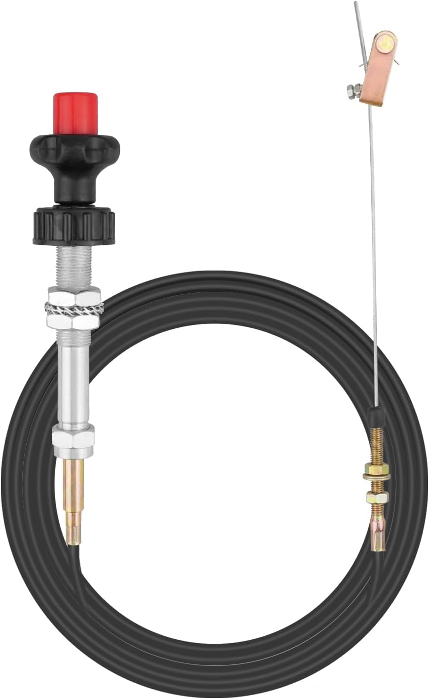 JUWEVAZU VCGTX10 10FT Heavy Duty Vernier Locking Throttle Cable Fit for ...