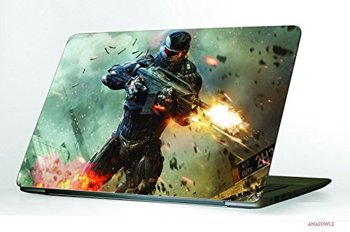 Amazowls CRYSIS pc video gaming laptop skin for video game lovers for ...