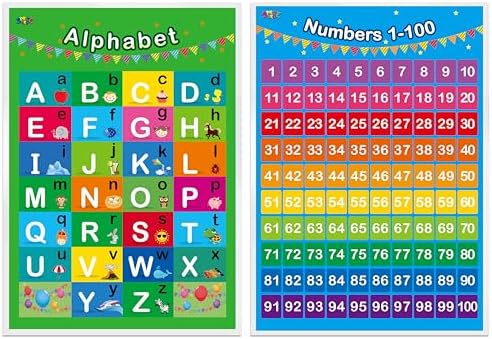 Amazon.com: Palace Learning 3 Pack - ABC Alphabet + Numbers 1-10 ...